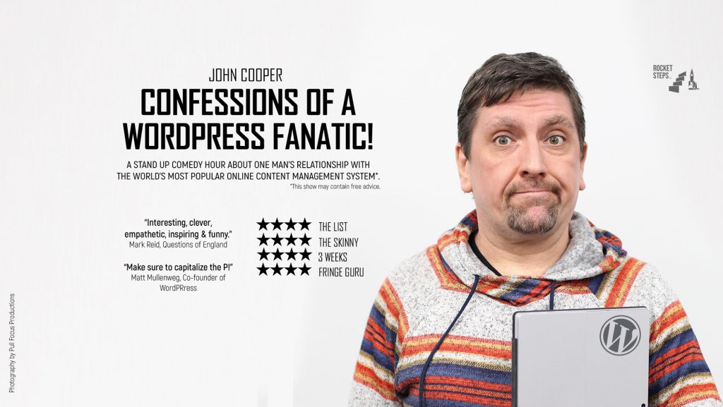 John Cooper. Comedian, improviser and comedy compere