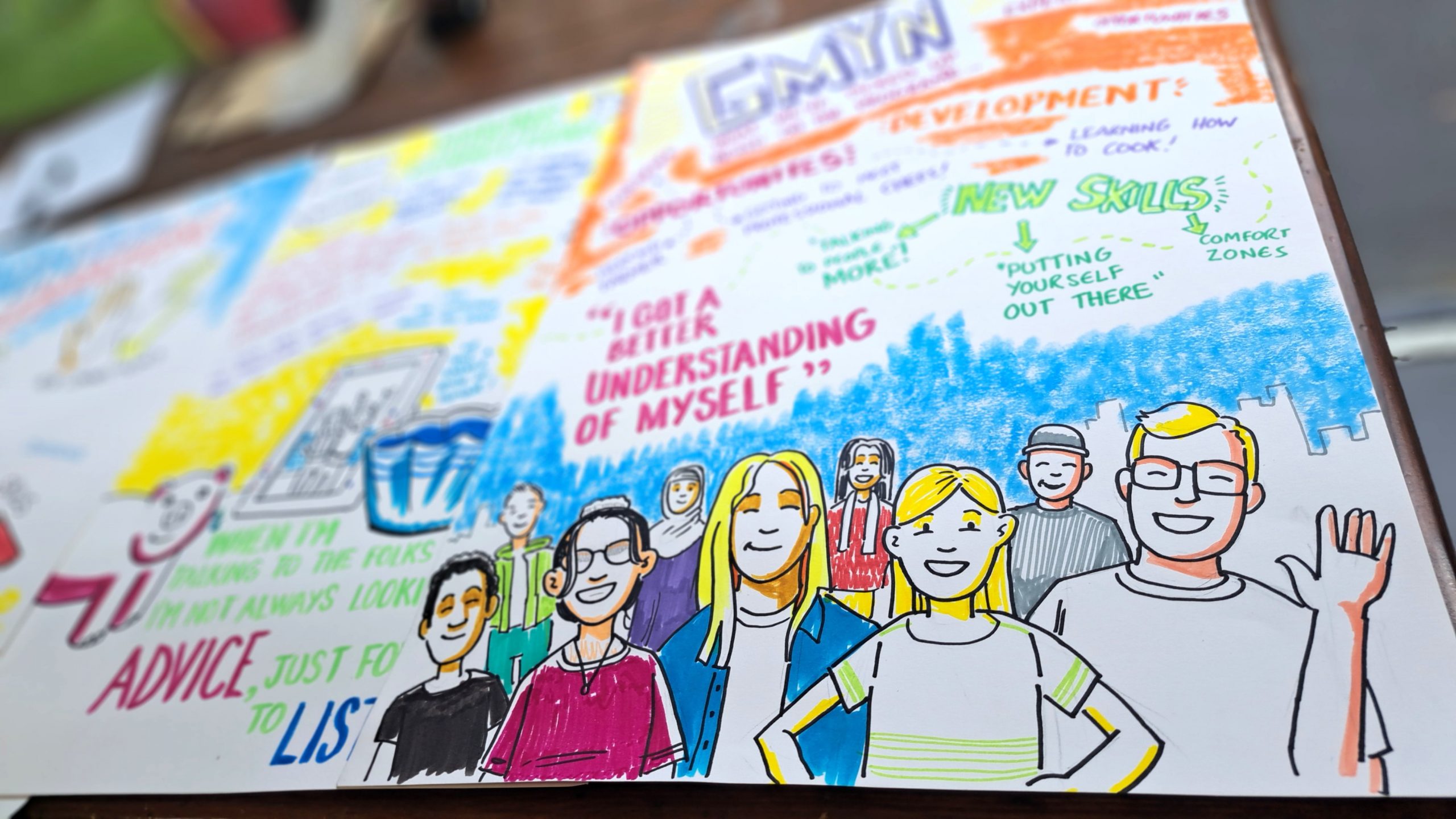 Sketch noting artist and visual minutes illustrator John Cooper